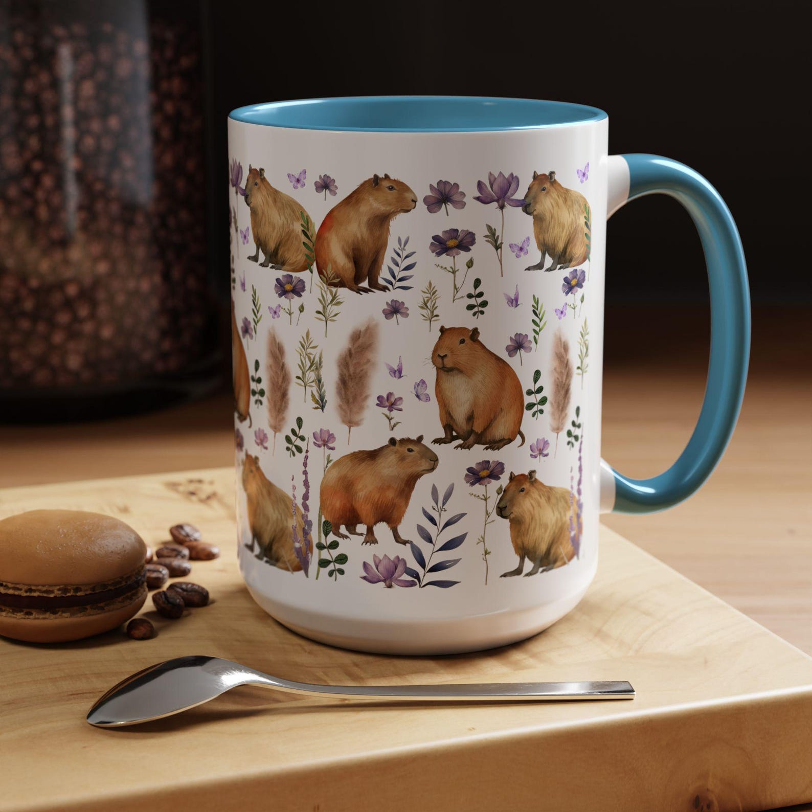 Capybara Mug Kawaii Mugs Capybara Coffee Cup Capybara Lover Coffee Mug ...