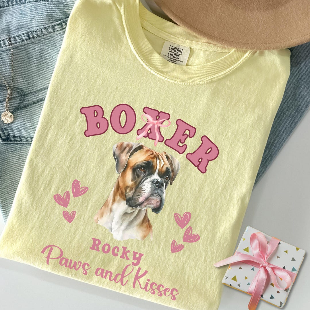 Personalized Boxer Shirt Boxer Valentines Day Gift Boxer Mom Boxer ...