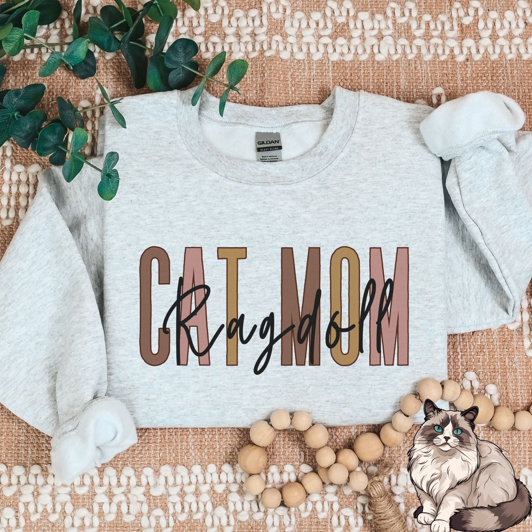 Ragdoll Sweatshirt Ragdoll Cat Sweater Ragdoll Cat Sweatshirt Ragdoll ...