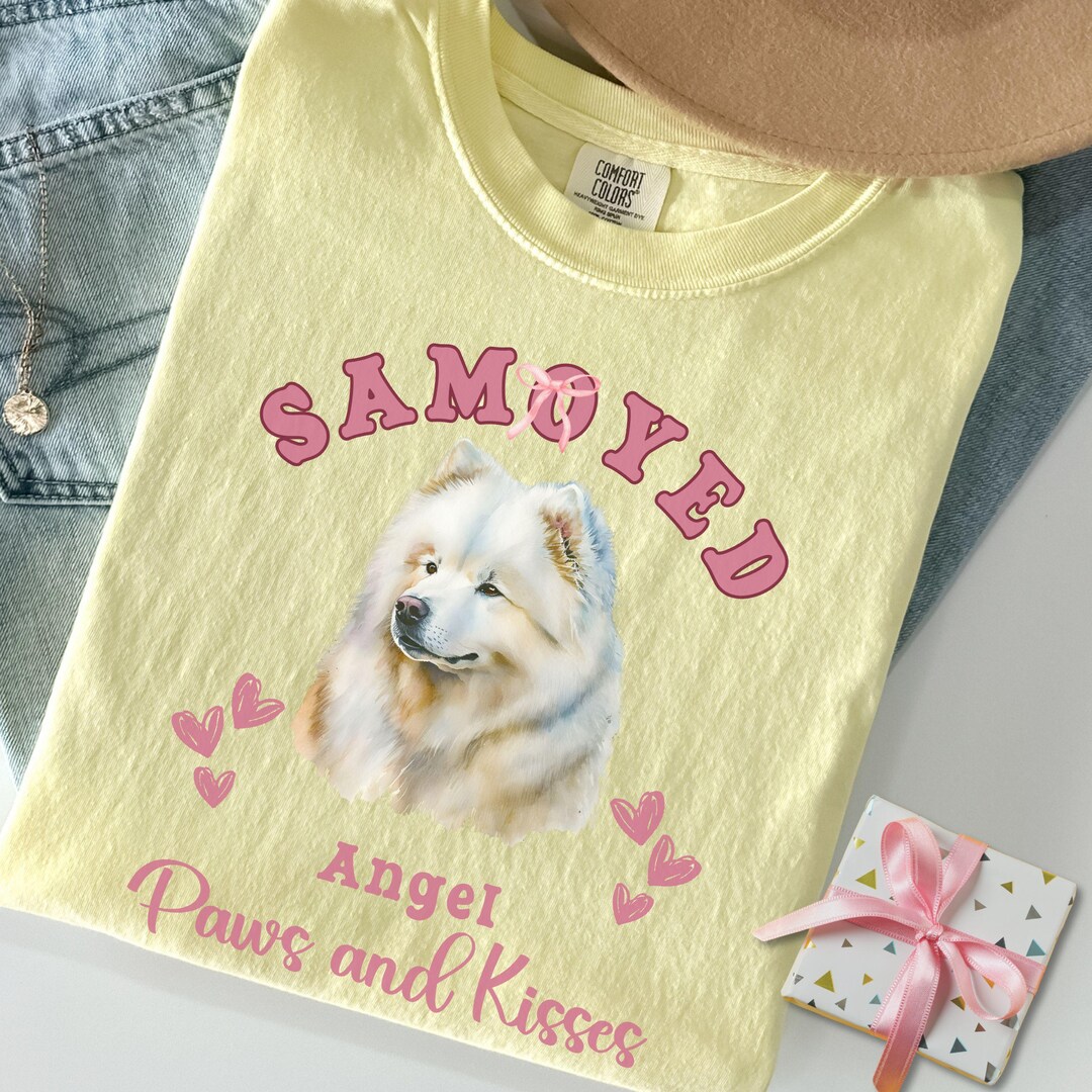 Personalized Samoyed Shirt Samoyed Valentines Day Gift Samoyed Mom ...