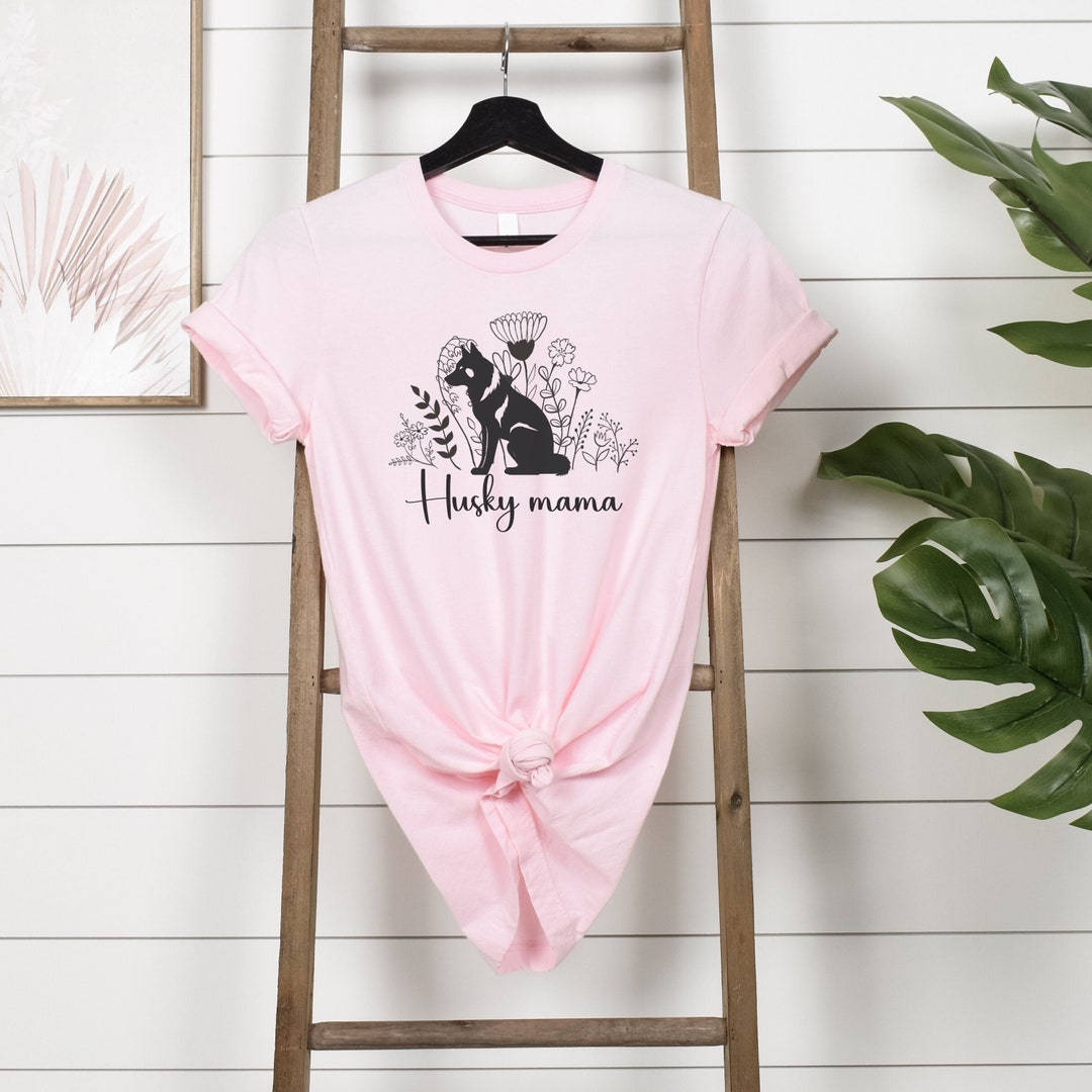 Siberian Husky Shirt Husky Gifts Husky Clothes Husky Tshirt Wild Flower ...