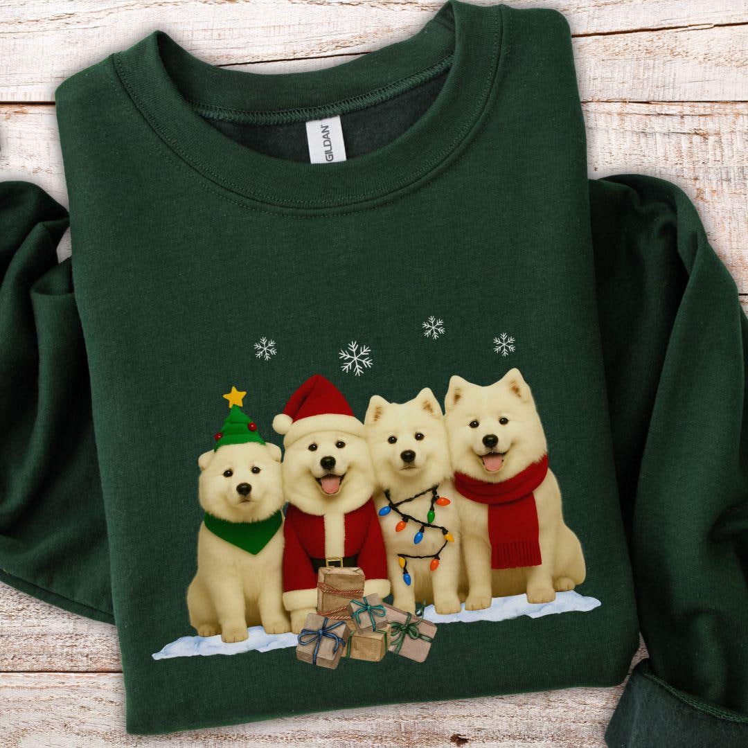 Samoyed Christmas Sweatshirt Samoyed Sweater Christmas Dog Shirt ...