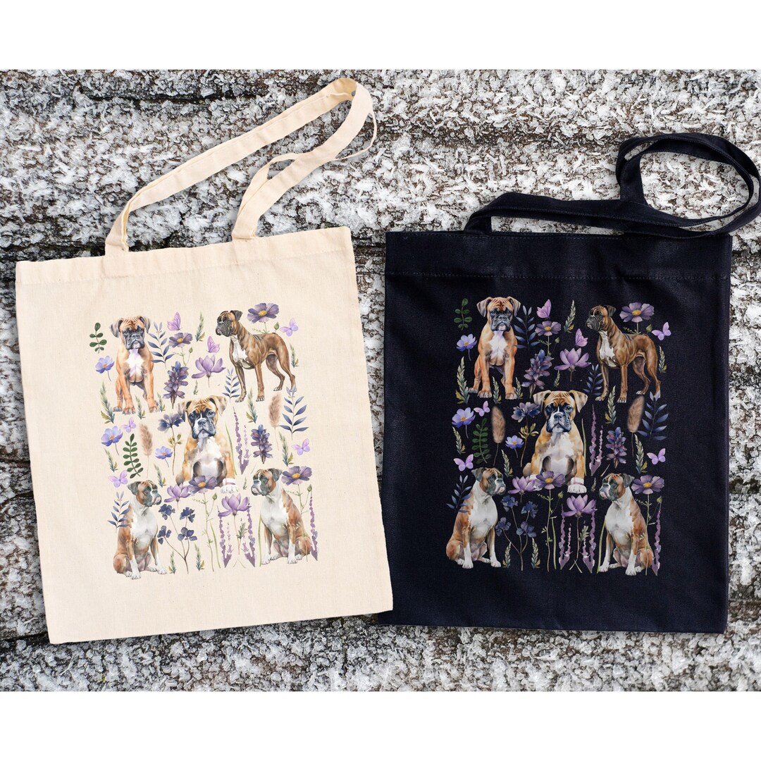 Boxer Dog Tote Bag Boxer Bag Boxer Carry Bag Boxer Dog Lover Gift Boxer ...