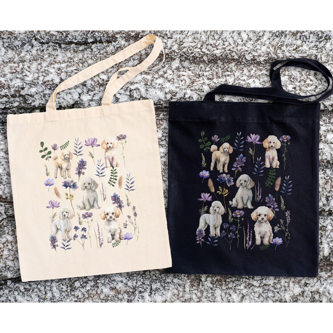 Poodle Dog Tote Poodle Bag Poodle Carry Bag Poodle Dog Lover Poodle ...