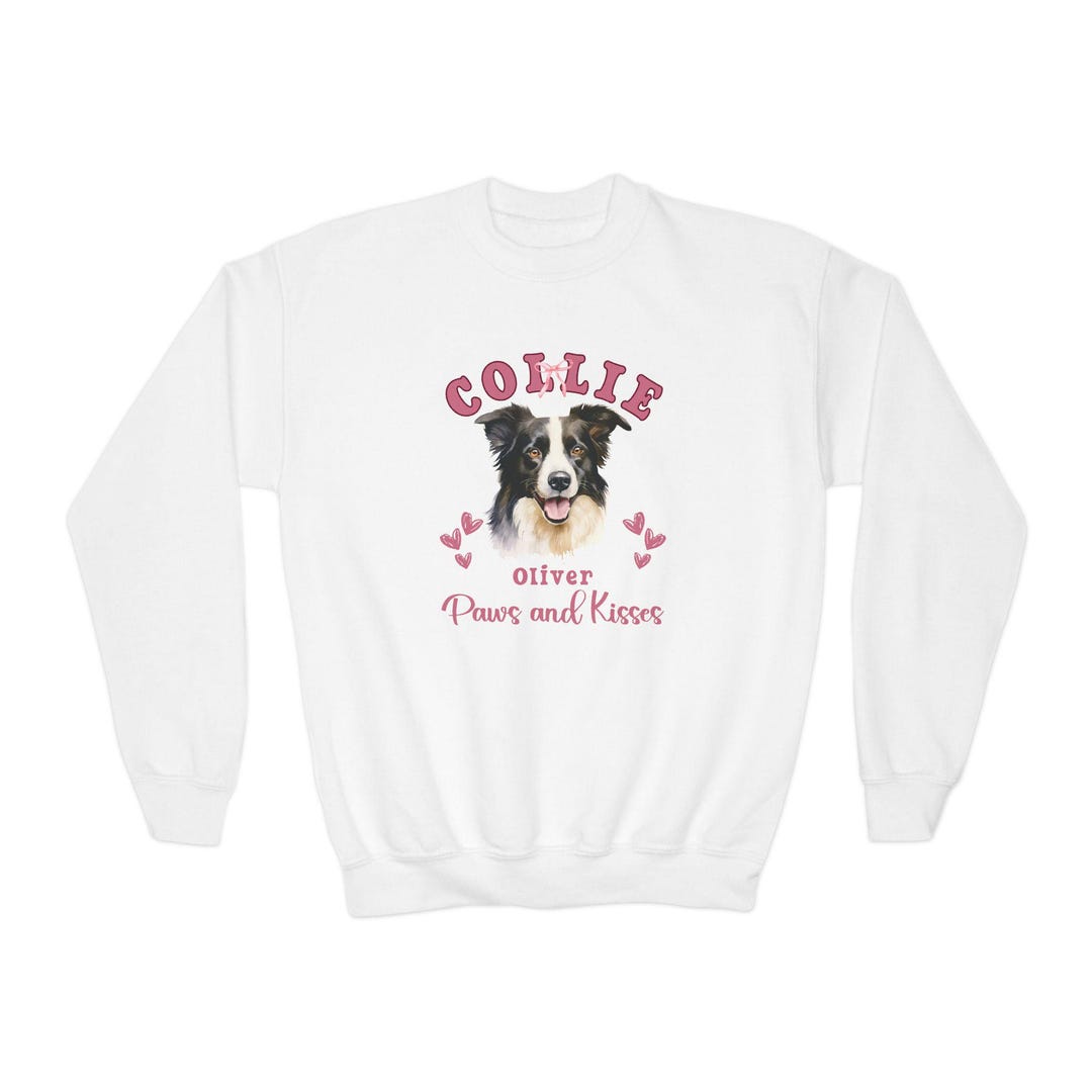 Personalized KIDS Border Collie Sweatshirt YOUTH Border Collie Gifts ...