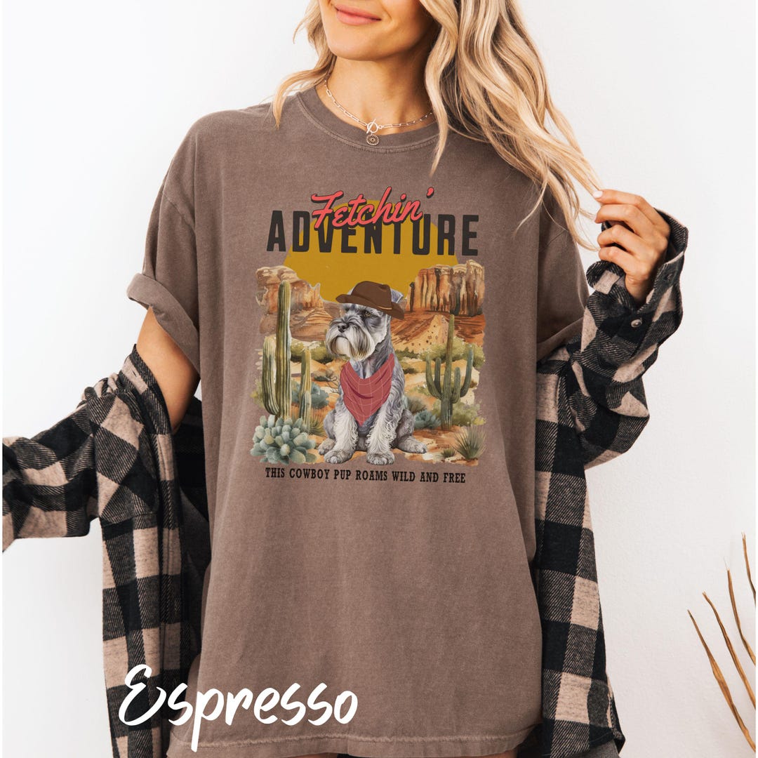 Comfort Colors Western Schnauzer Shirt Schnauzer Tshirt Schnauzer Lover ...