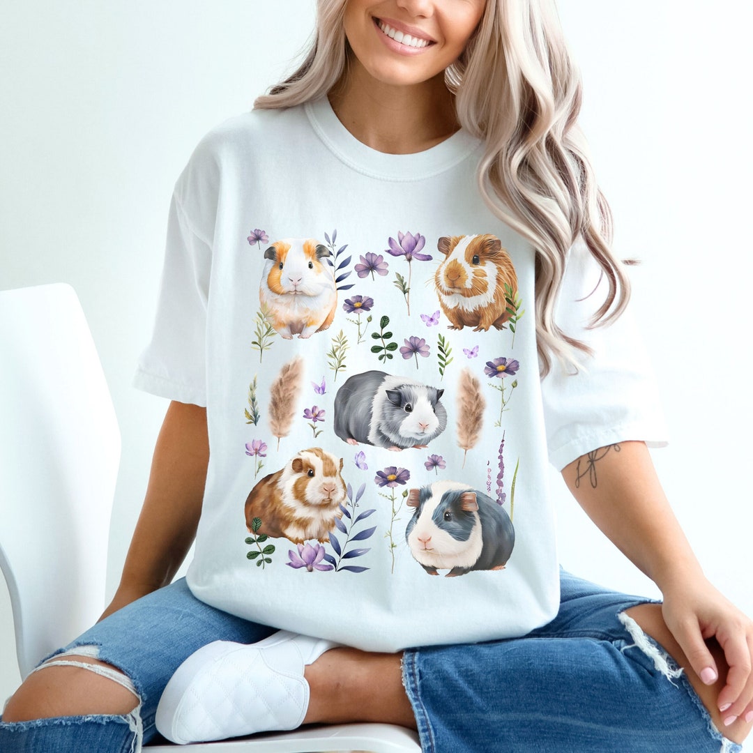 Guinea Pig Shirt Guinea Pig Shirts Cottage Core Shirt Kawaii Clothes ...