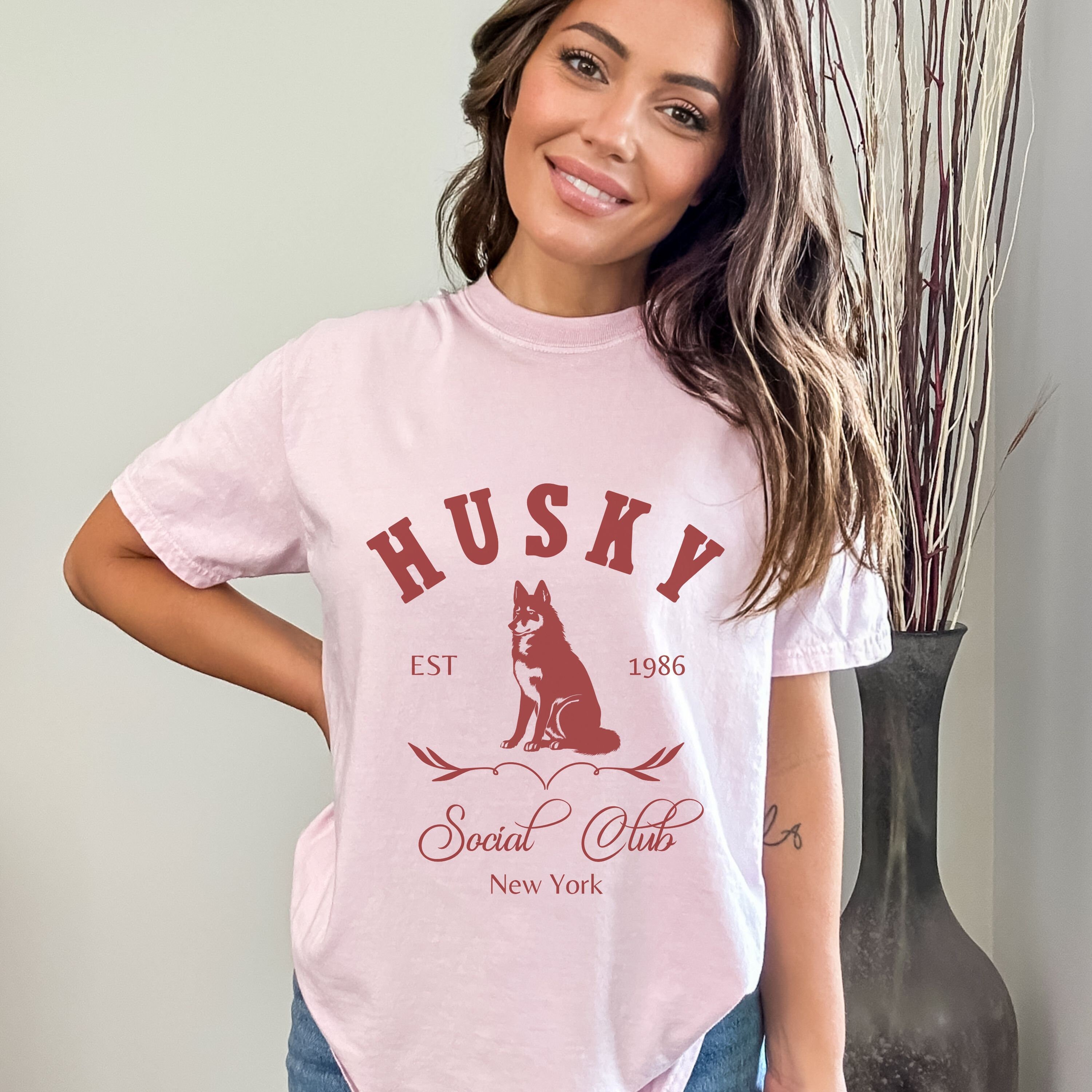 Personalized Siberian Husky Social Club Shirt Husky T Shirt Husky Gifts ...