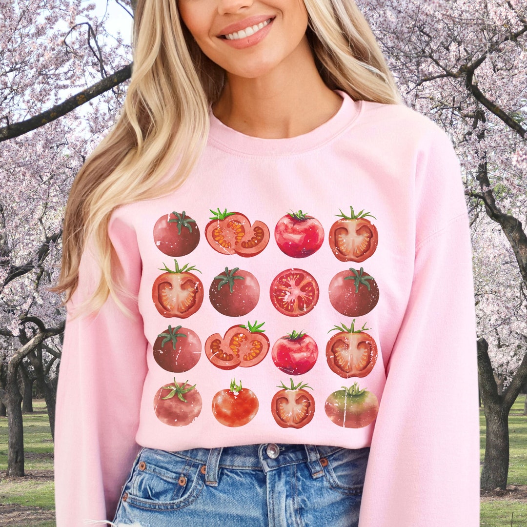 Vintage Tomato Sweatshirt Tomato Girl Tomato Sweater Tomato Crewneck ...