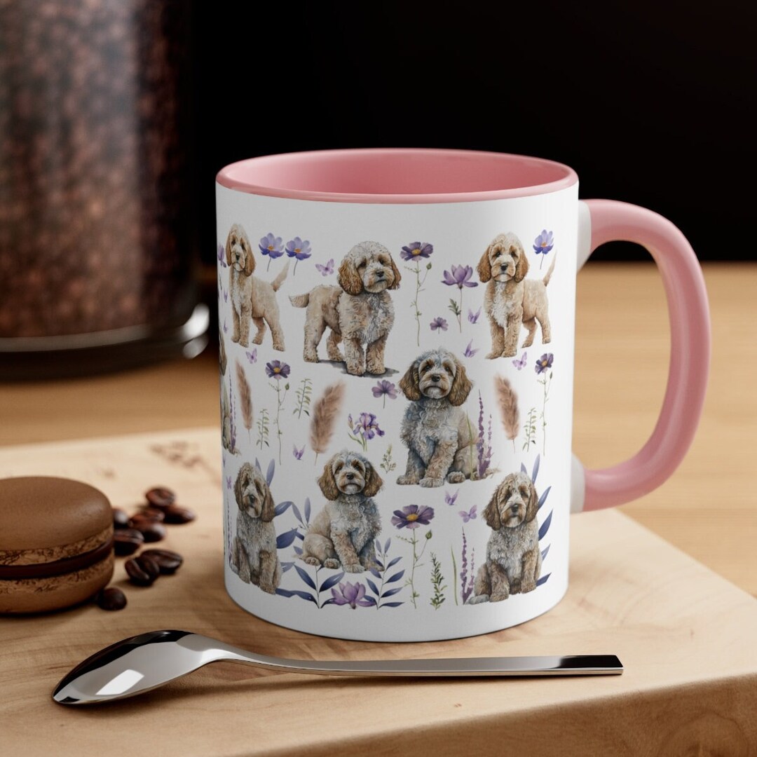 Cockapoo Mug Cockapoo Coffee Cup Cockapoo Coffee Mug Floral Cockapoo ...