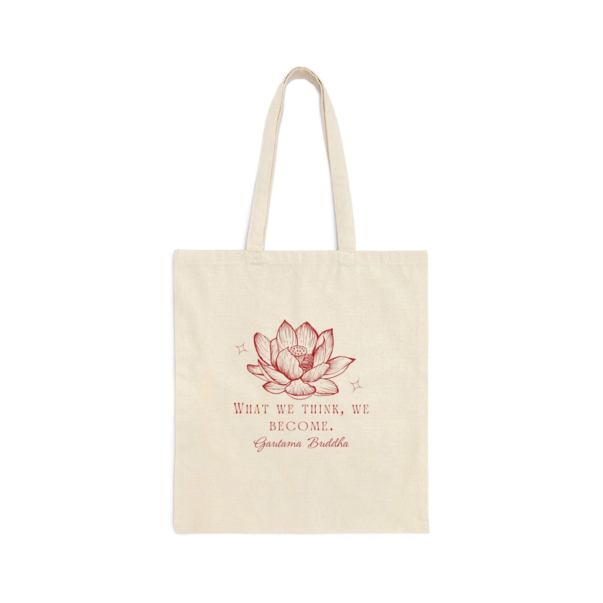 Buddha Tote Bag Yoga Tote Teacher Tote Bag Lotus Canvas Tote Flower ...