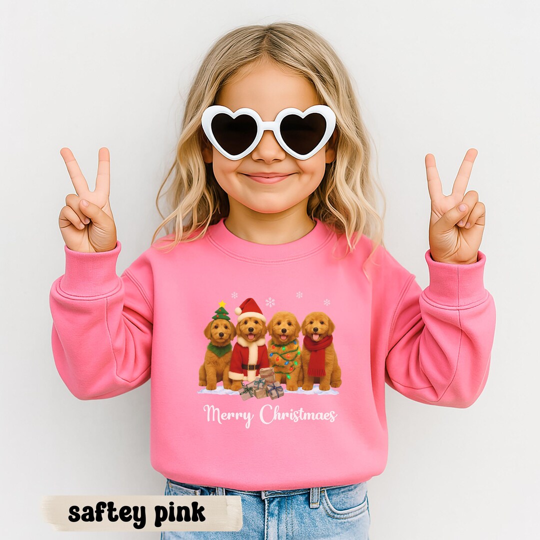 Personalized KIDS Goldendoodle Sweatshirt, Youth Goldendoodle Sweater ...