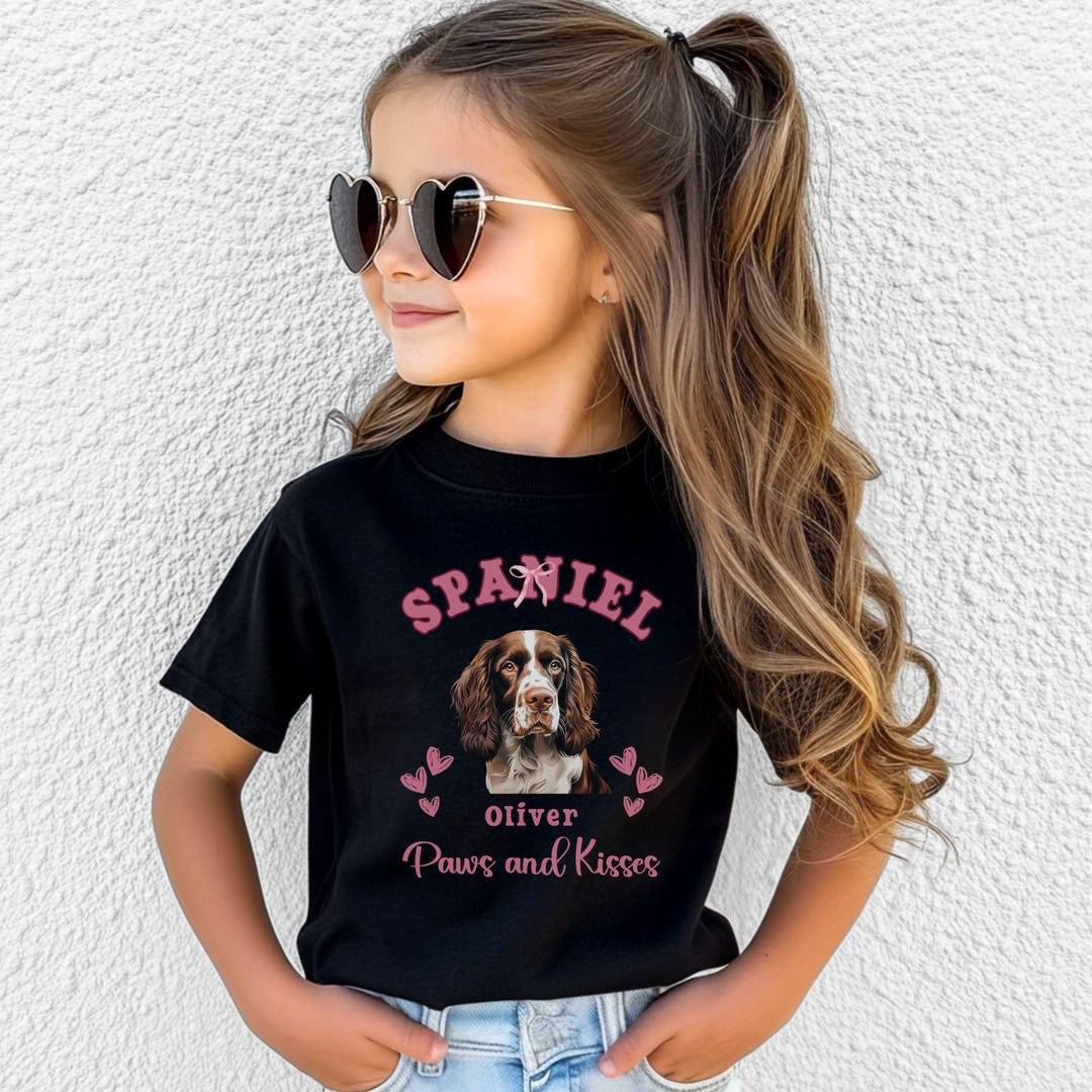 Personalized KIDS English Springer Spaniel Tshirt Youth English ...