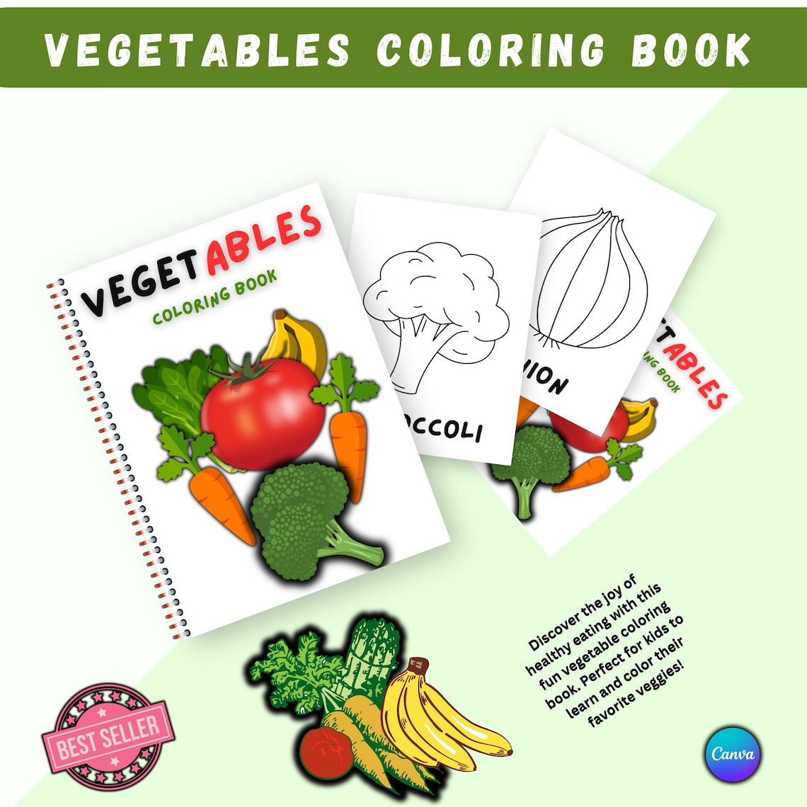 Fruits Vegetables Coloring Pages for Kids | Printable Toddlers ...