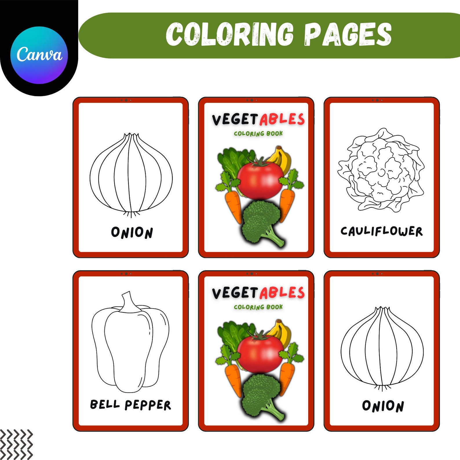 Fruits Vegetables Coloring Pages for Kids | Printable Toddlers ...