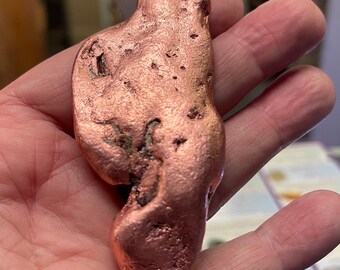 Silver Copper Halfie Mineral Specimen From Michigan, M1076, From ...