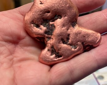 Silver Copper Halfie Mineral Specimen From Michigan, M1076, From ...