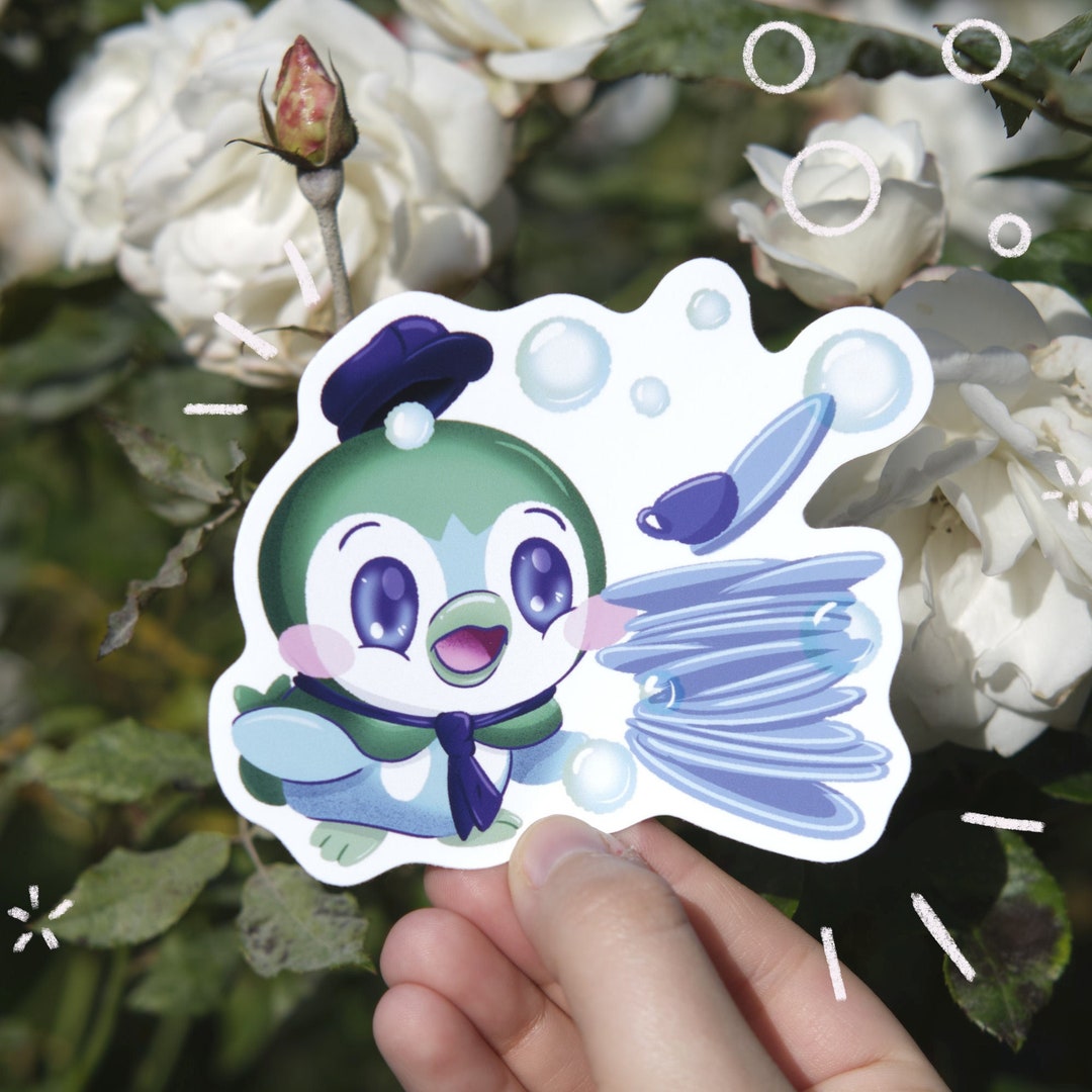 Gay Piplup, Pokémon, Pride, Café, Sticker, Vinyl, 100mm, Cute, Kawaii ...