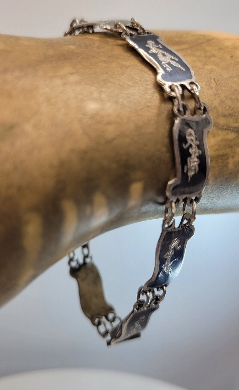 Antique Dancing Goddesses Bracelet Asian Sterling Silver - Etsy