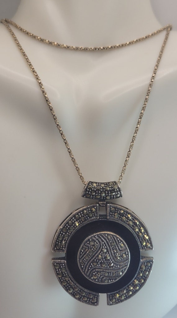 art deco medallion pendant - Gem art deco medallion pendant - Gem