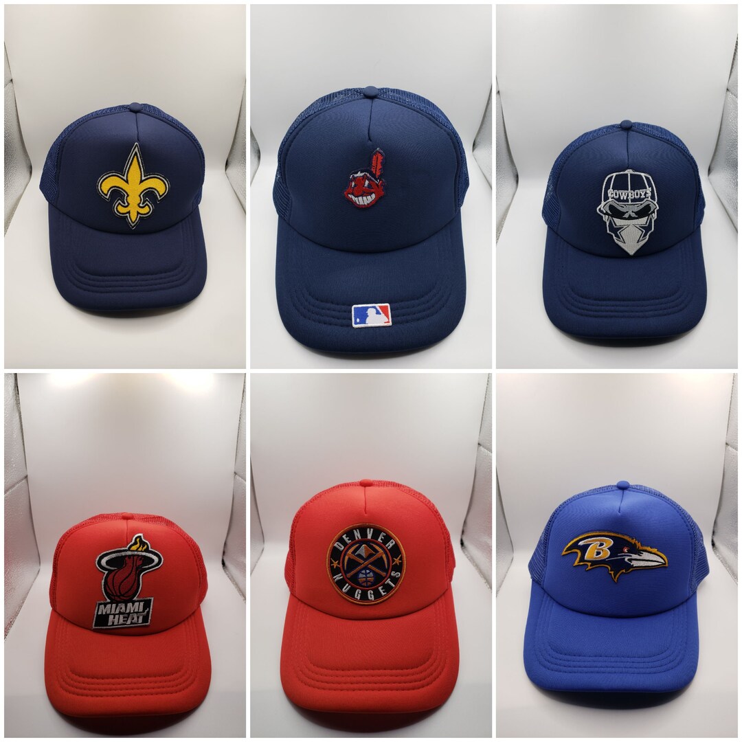 Nfl Nba Mlb Embroidered Patch Trucker Hat Onesize Fits All - Etsy