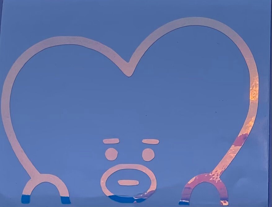 BT21 Tata Car/window Decal - Etsy