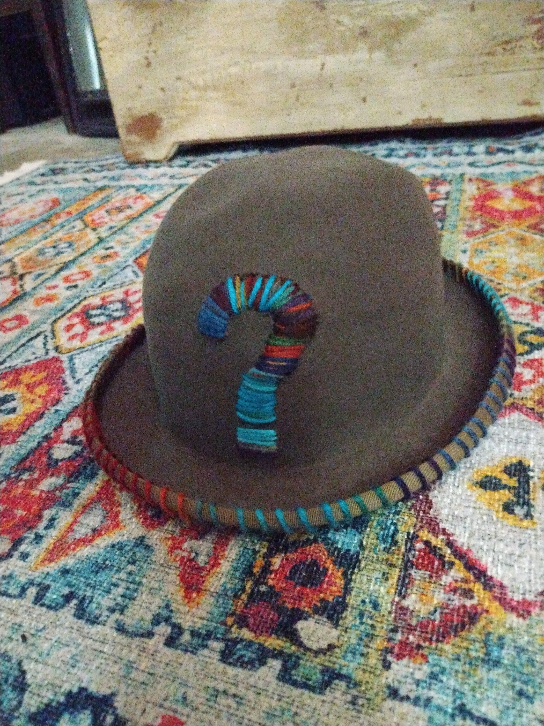 Hand Embroidered Dave Tipper Top Hat. Handmade & One of a Kind - Etsy