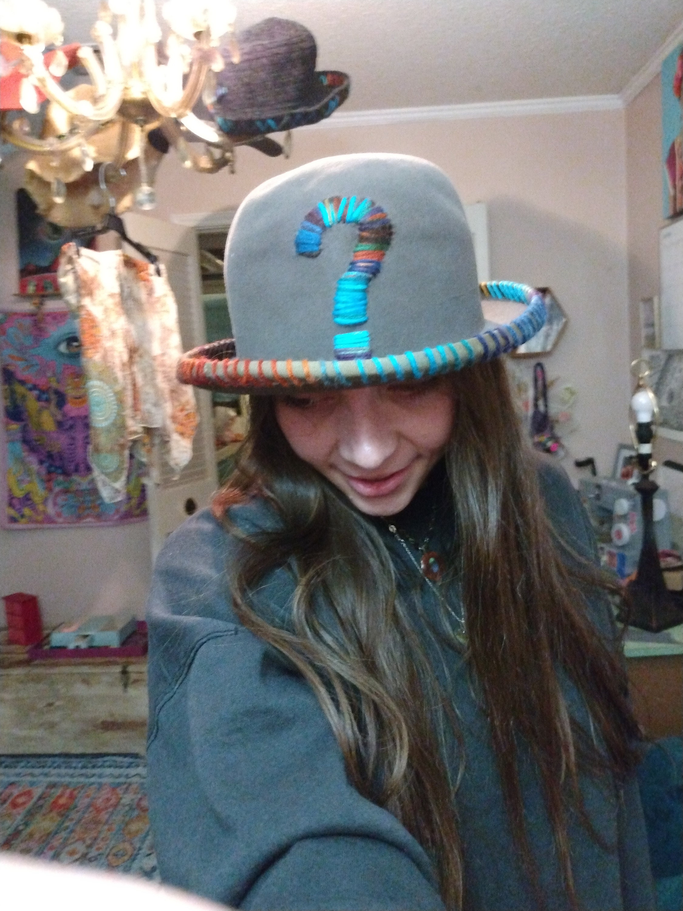 Hand Embroidered Dave Tipper Top Hat. Handmade & One of a Kind - Etsy