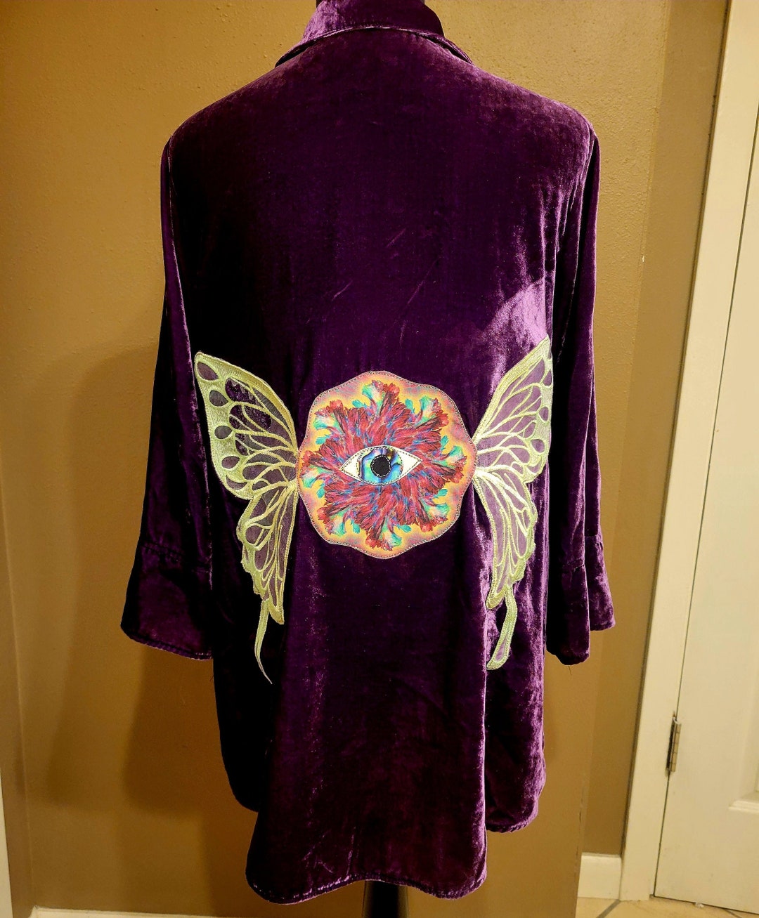 One of a Kind Handmade Patchwork Seraph Fractal Button Up - Etsy