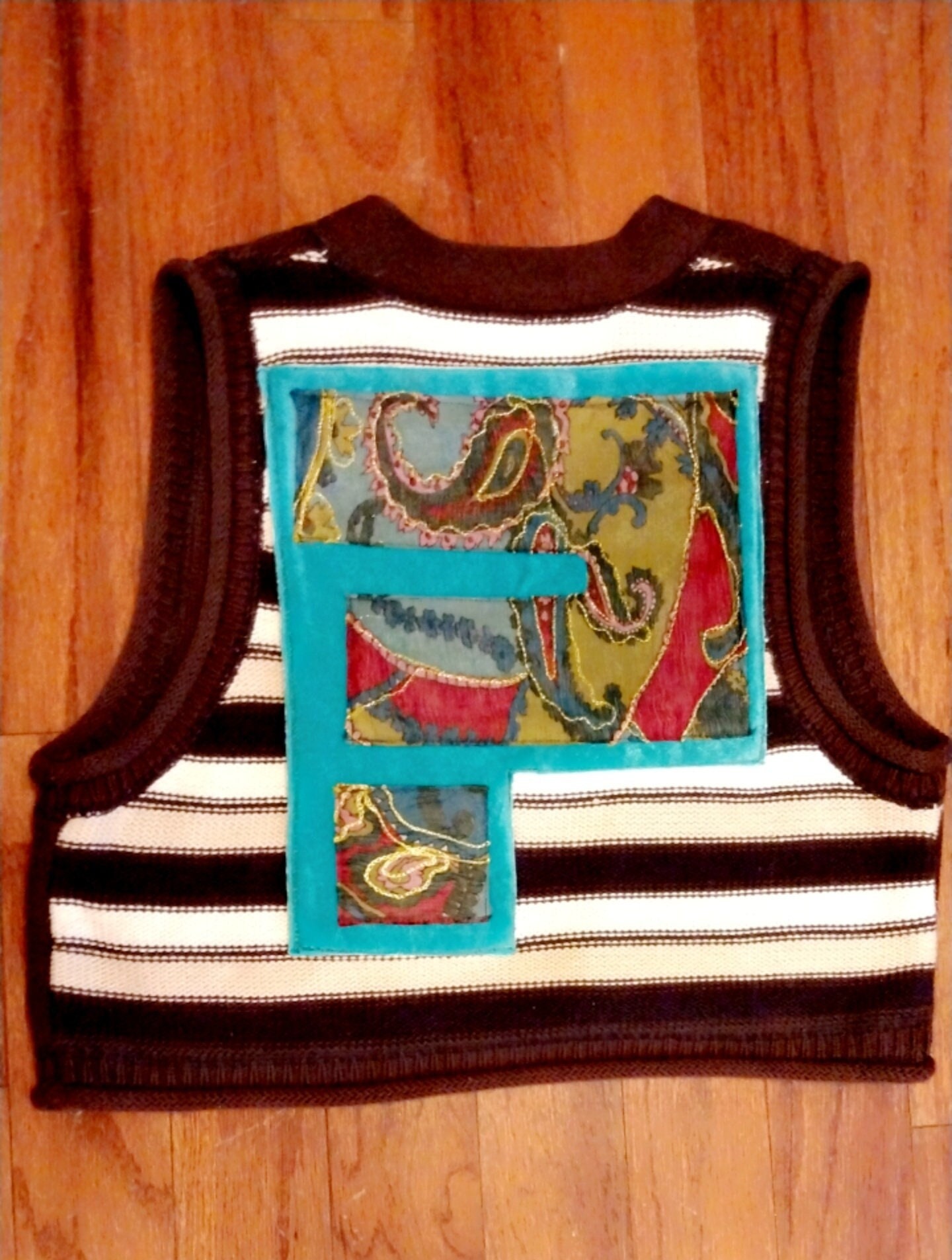 One of a Kind Dave Tipper Inspired Vest With Handmade Question - Etsy