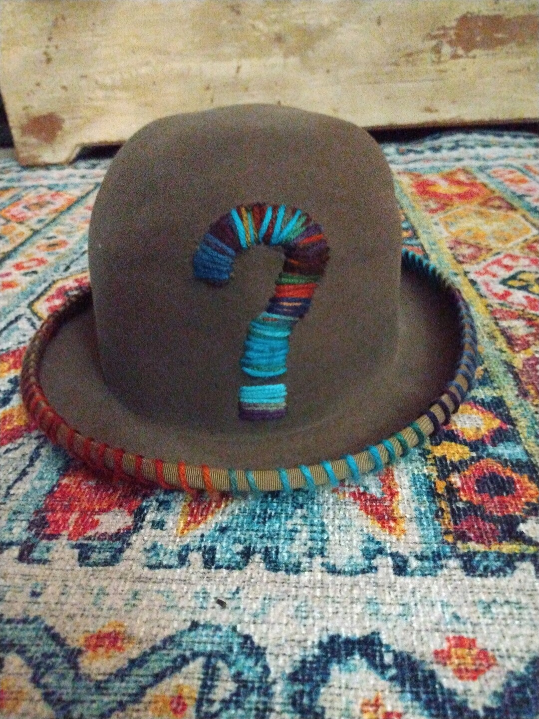 Hand Embroidered Dave Tipper Top Hat. Handmade & One of a Kind - Etsy