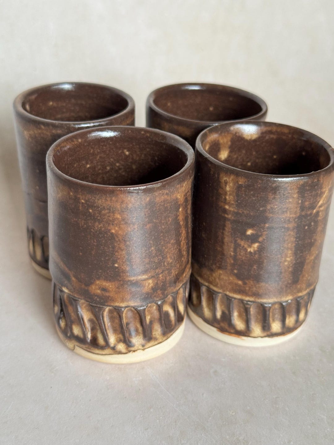 Ceramic Shot Glasses- Set of 4 - Etsy