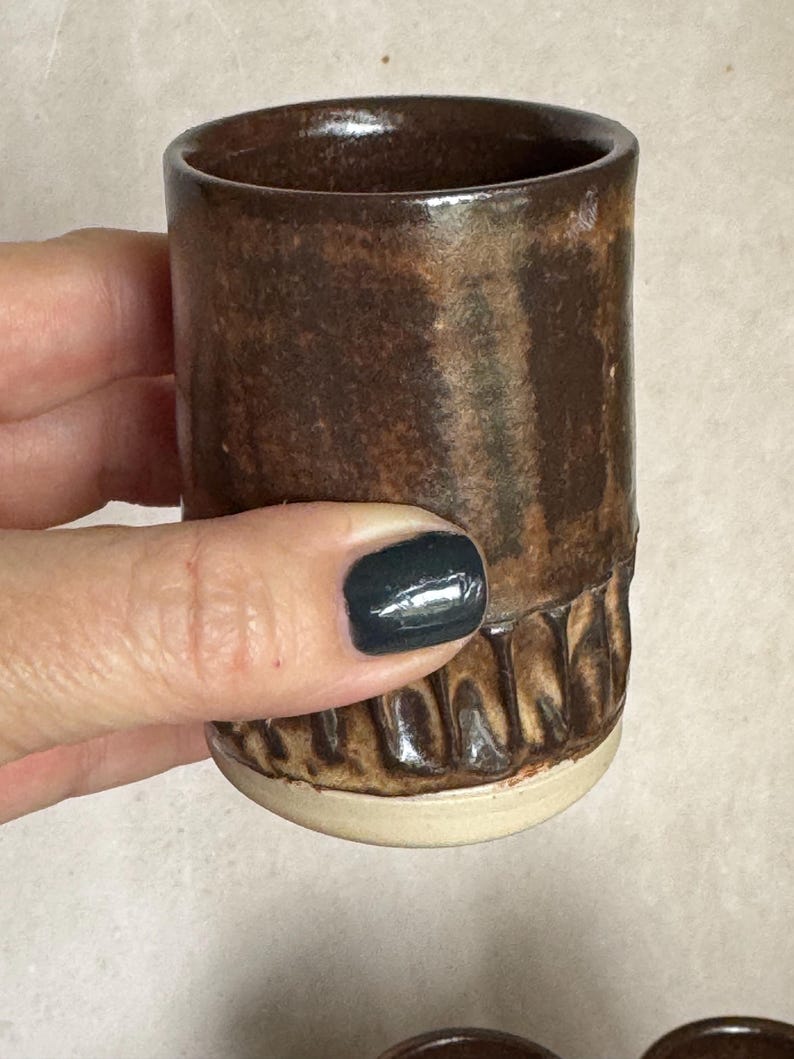 Ceramic Shot Glasses- Set of 4 - Etsy