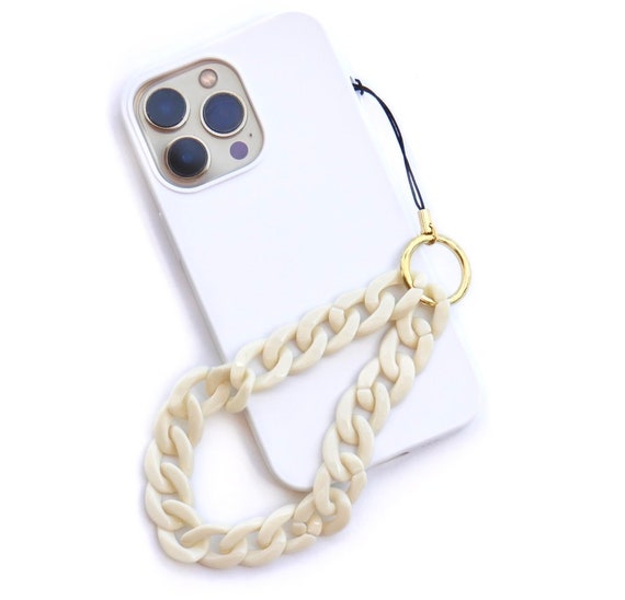 Phone Charm Chunky Acrylic Chain Link Phone Strap / Wristlet - Etsy