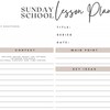 LDS Sunday School Lesson Plan Template – Printable Teacher Planner PDF ...