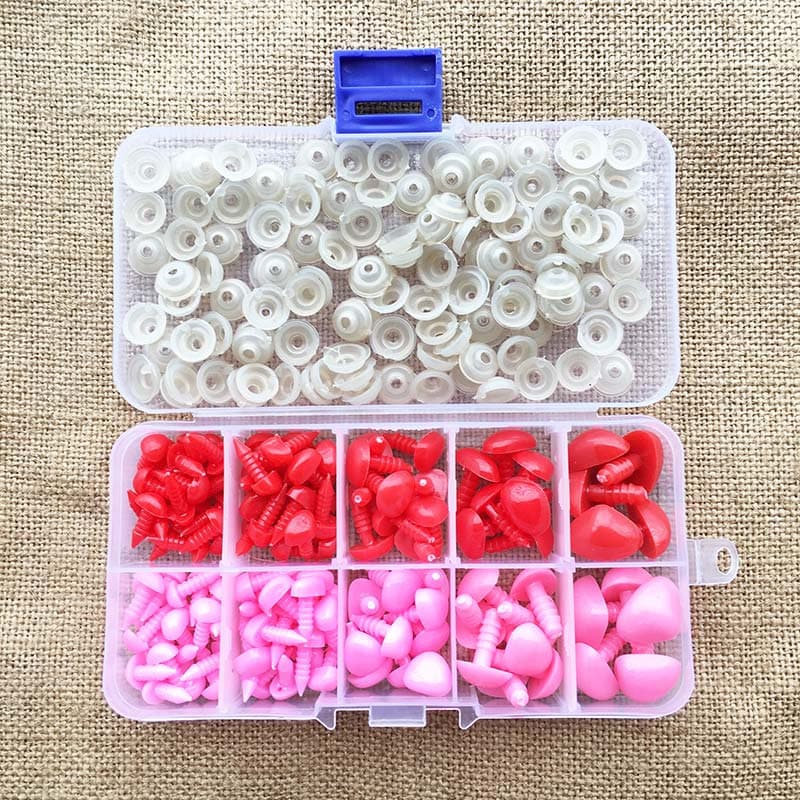 Safety Noses Mixed Colour for Amigurumi Dolls | Crochet Craft Supplies ...