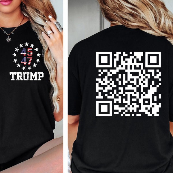 Trump Qr Code Tee - Etsy