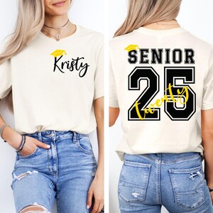 Custom Senior 2025 Shirt, Graduation 2025 Sweatshirt, Senior Gift ...