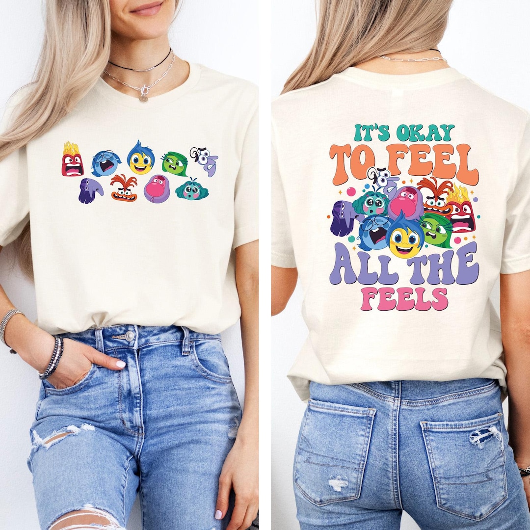 Double Sided Inside Out Character Shirt, Custom Inside Out T-shirt ...