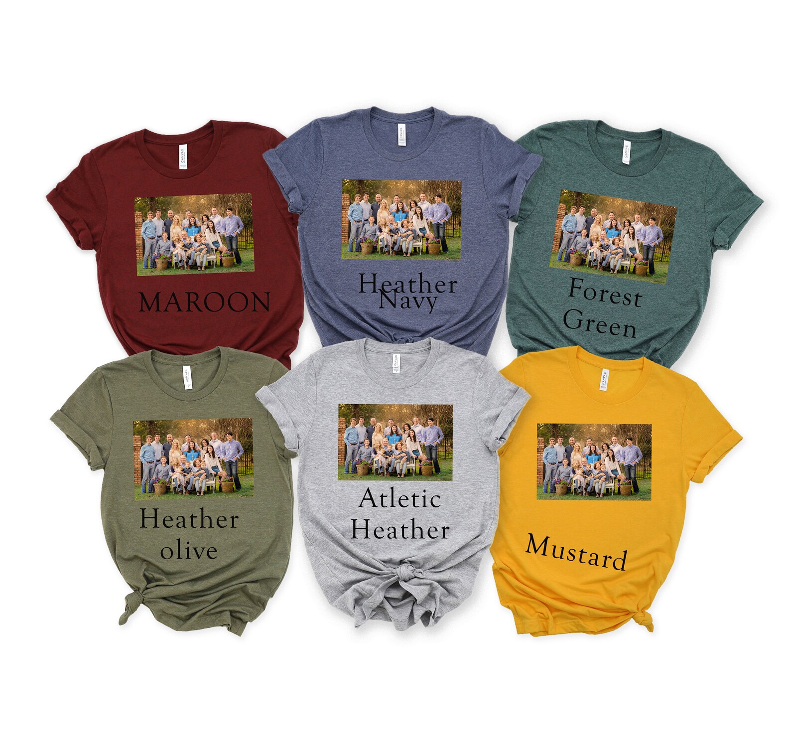Personalized Shirt for Family Photo T-shirt Custom Photo - Etsy
