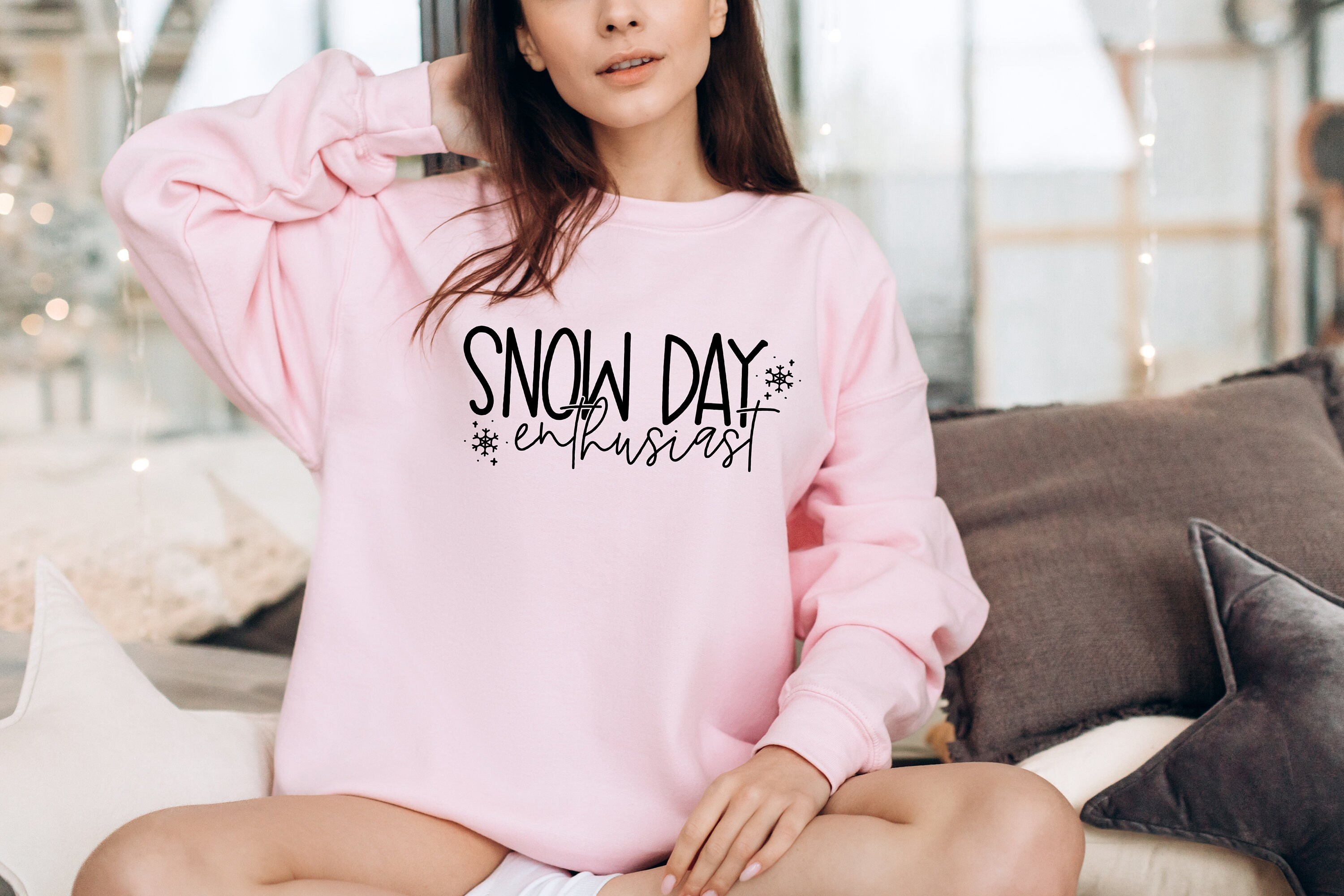 Snow Day Enthusiast Shirt,fun Teacher Winter Holiday Sweatshirt,winter ...