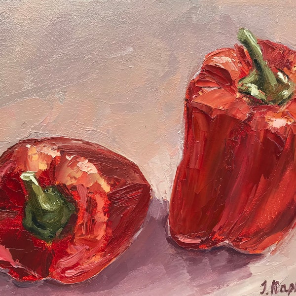 Peppers Still Life - Etsy