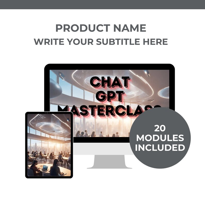 Chat GPT Masterclass, AI Course, Learn AI, Done for You, Resell Rights ...