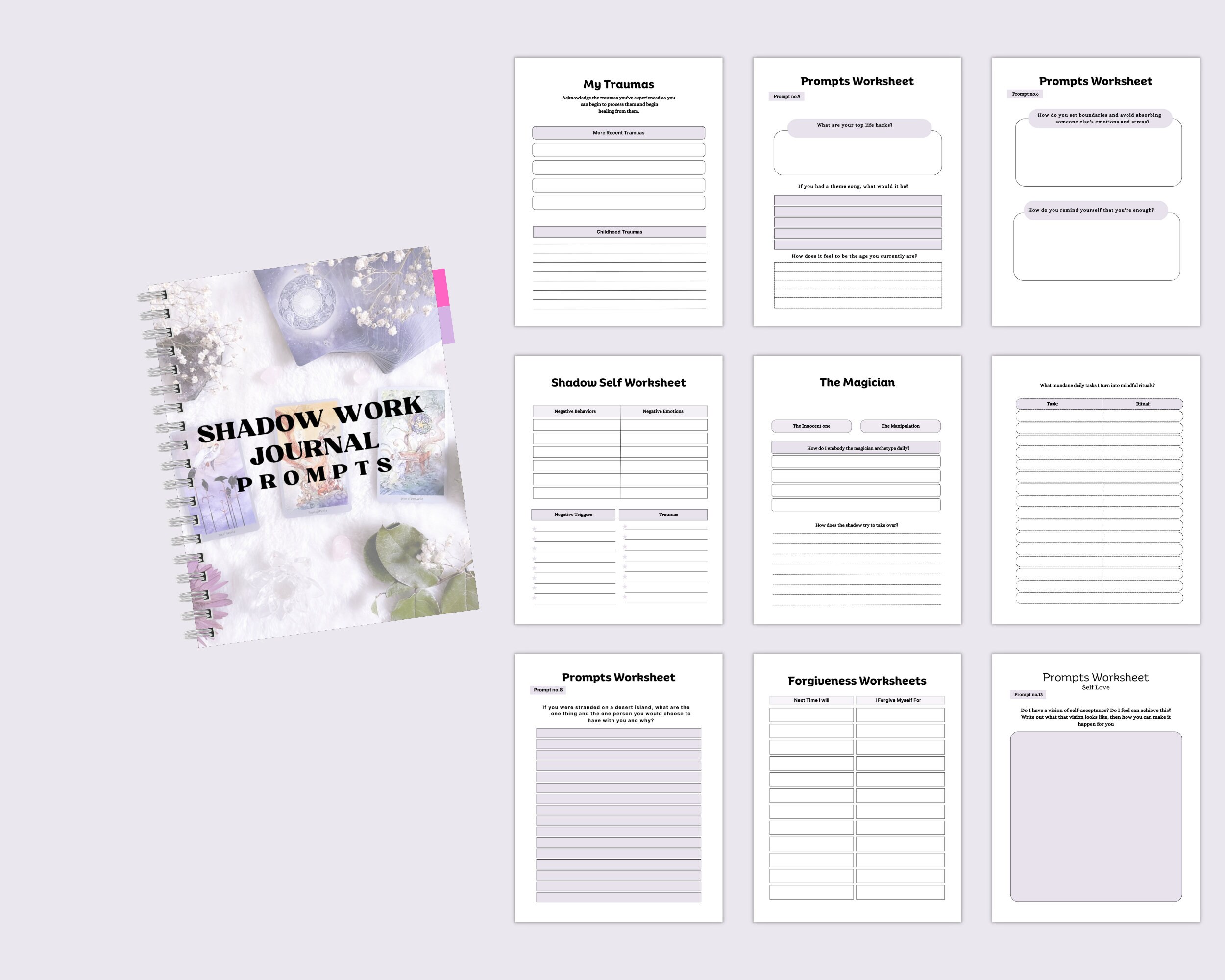 Shadow Work Journal Prompts, Shadow Journal Prompts Digital Download ...