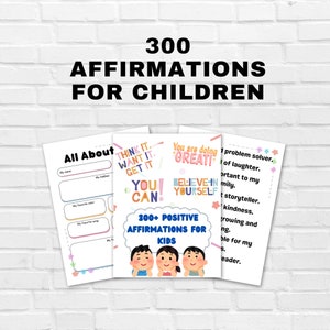 300 Affirmations for Children, Daily Affirmations, Kids Daily ...