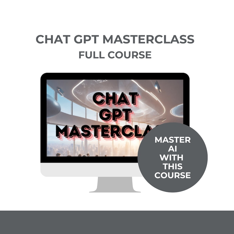 Chat GPT Masterclass, AI Course, Learn AI, Done for You, Resell Rights ...