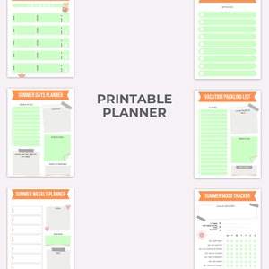Summer Planner, Kids Summer Activity Planner, Digital Download ...