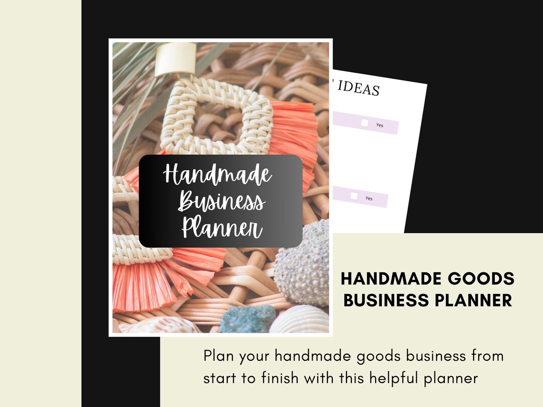 Handmade Goods Planner, Crafter Planner, Crafting Planner, Handmade ...