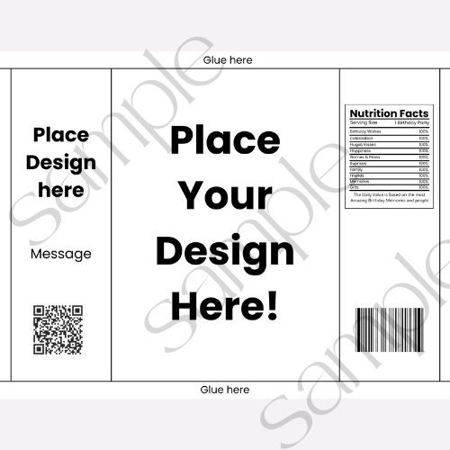 Chip Bag Template, Custom Chip Bag, Party Favor Chip Bag Template ...