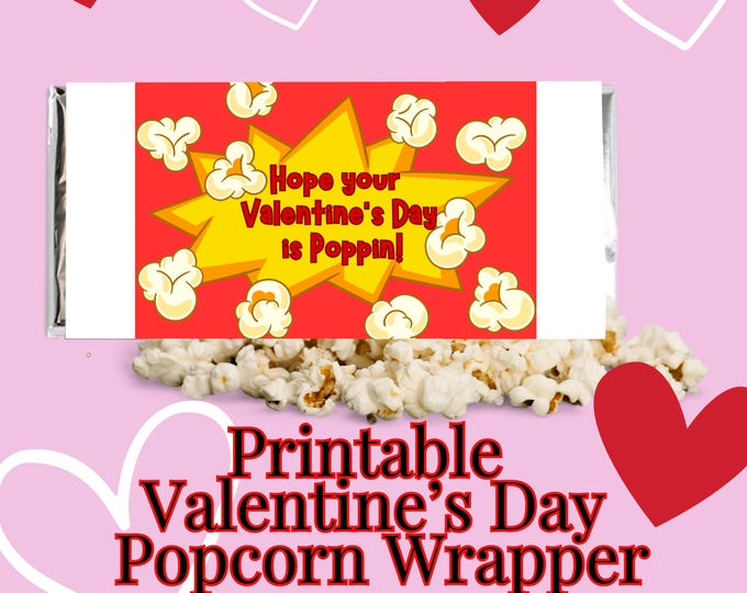 Fall Popcorn Wrappers - Instant Download, Microwave Popcorn - Popcorn ...